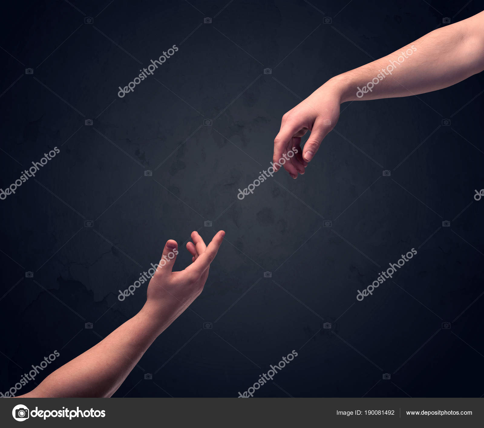 Hand about to touch another one — Stock Photo © ra2studio #190081492