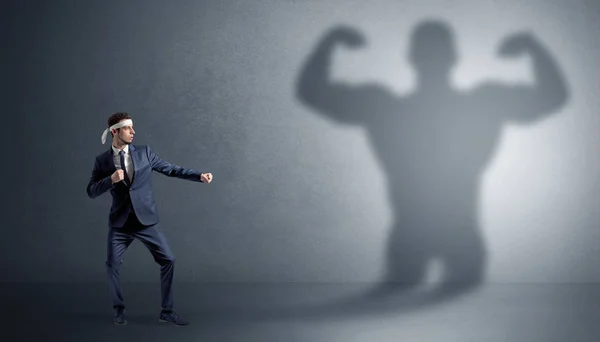 Man fighting shadow Stock Photos, Royalty Free Man fighting shadow ...
