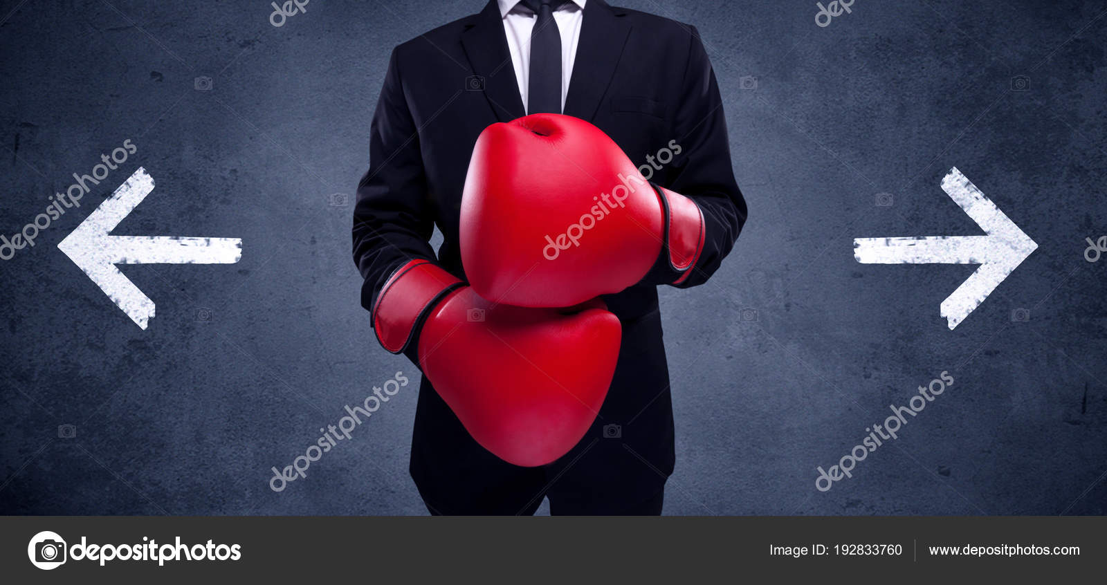 Boxing with arrows Stock Photo by ©ra2studio 192833760