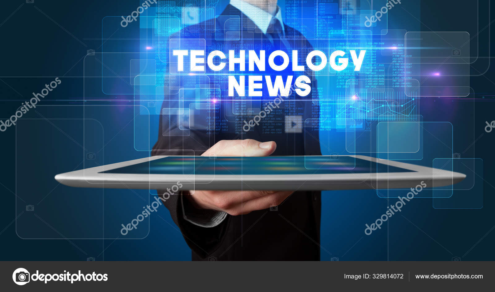 Person holding tablet, technology concept — Stock Photo © ra2studio ...