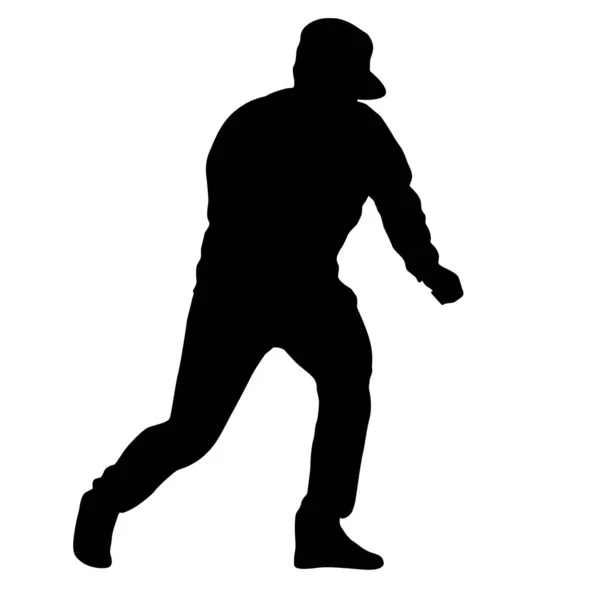 100,000 Baseball man silhouette Vector Images | Depositphotos