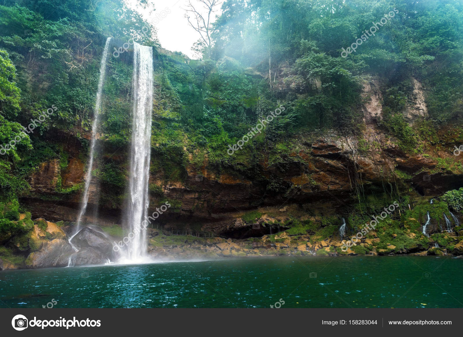 The Misol Ha waterfall Stock Photo by ©elis_blanca 158283044