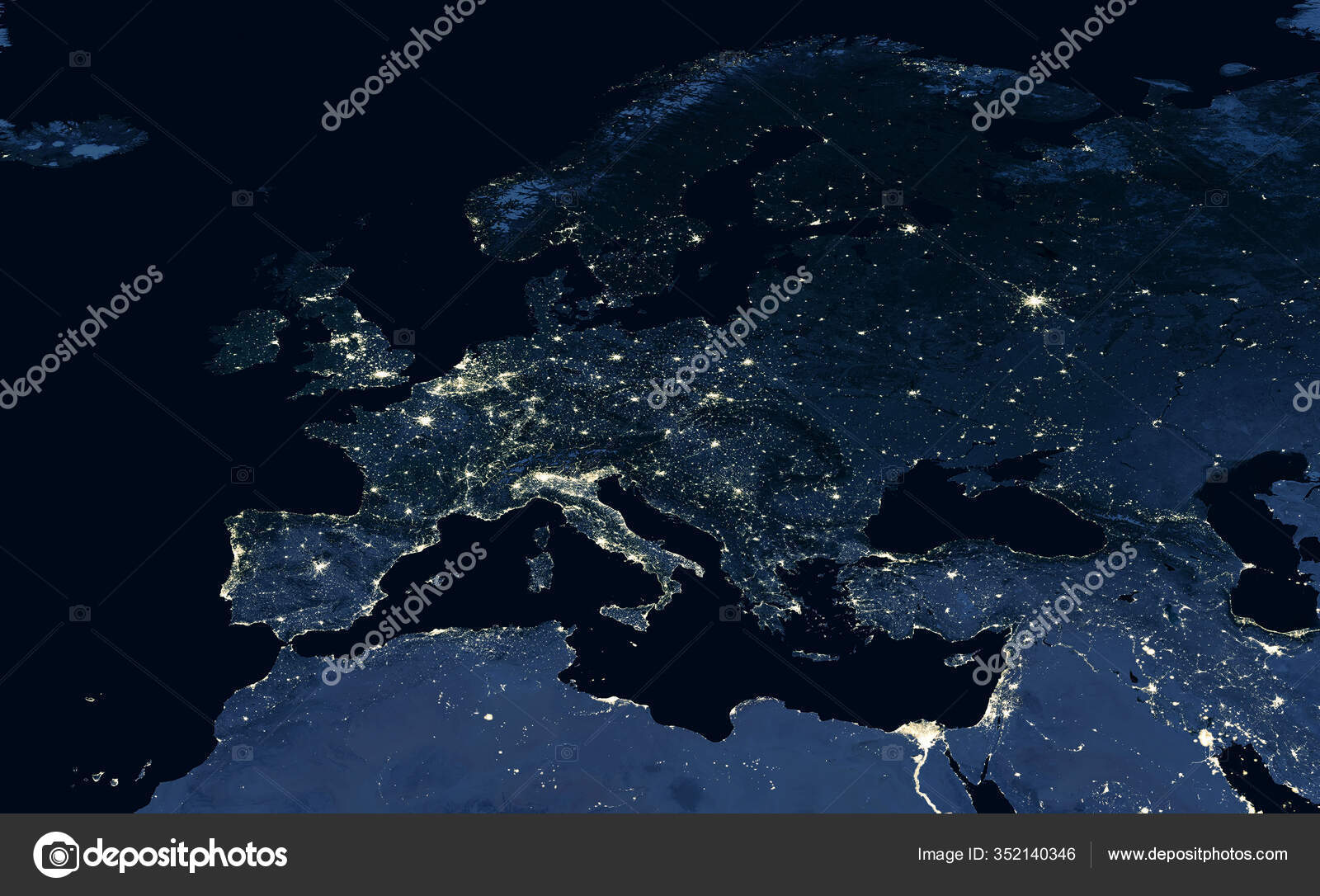 Nasa World Night Map