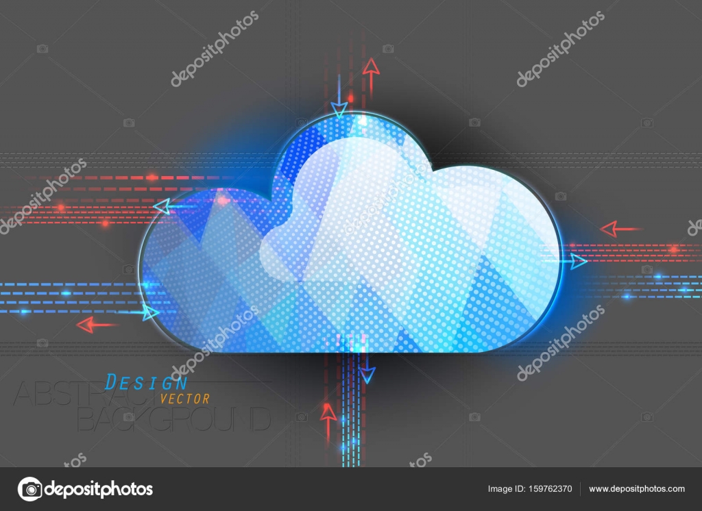 Cloud computing technology on a gray Stock Vector Image by ©mapichai ...