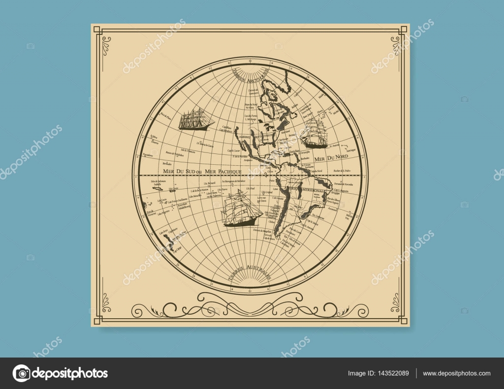 The old sea charts. Stock Vector by ©zhelunovych 143522089