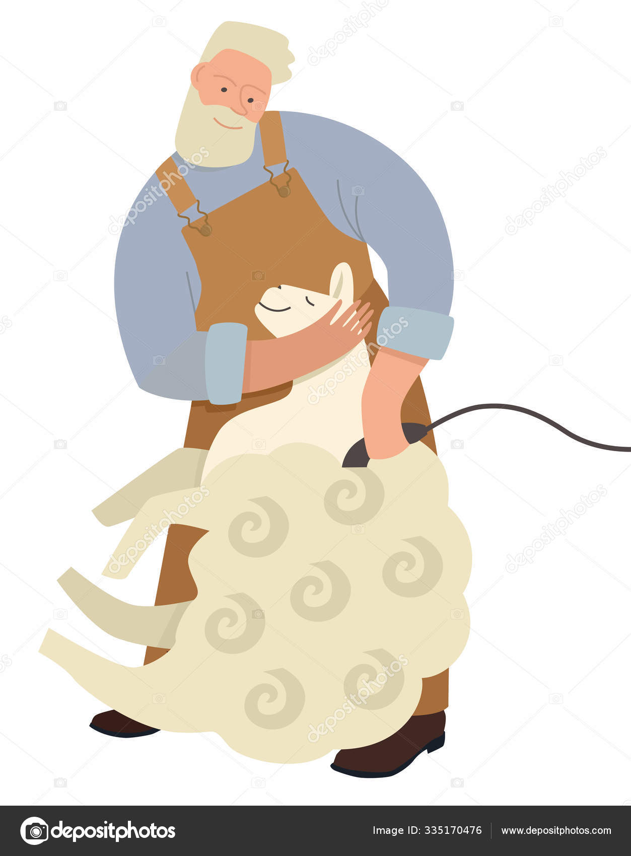 Sheep Shearing Clip Art