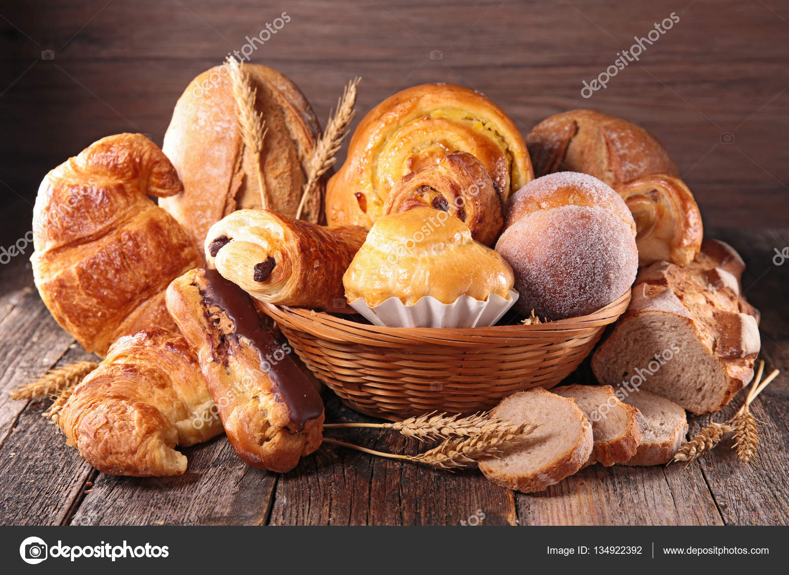 Assorted bread and pastry Stock Photo by ©studioM 134922392