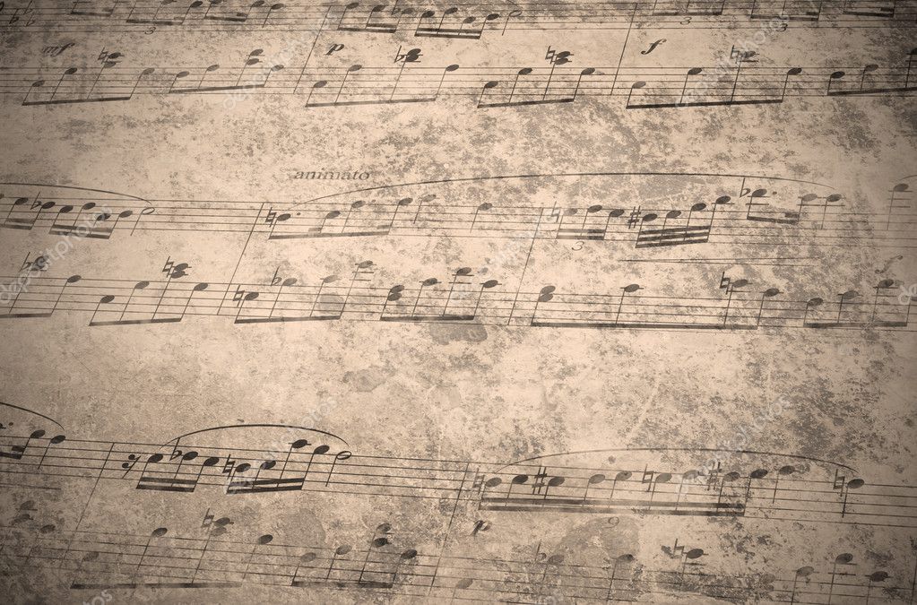 Vintage Sheet Music Background