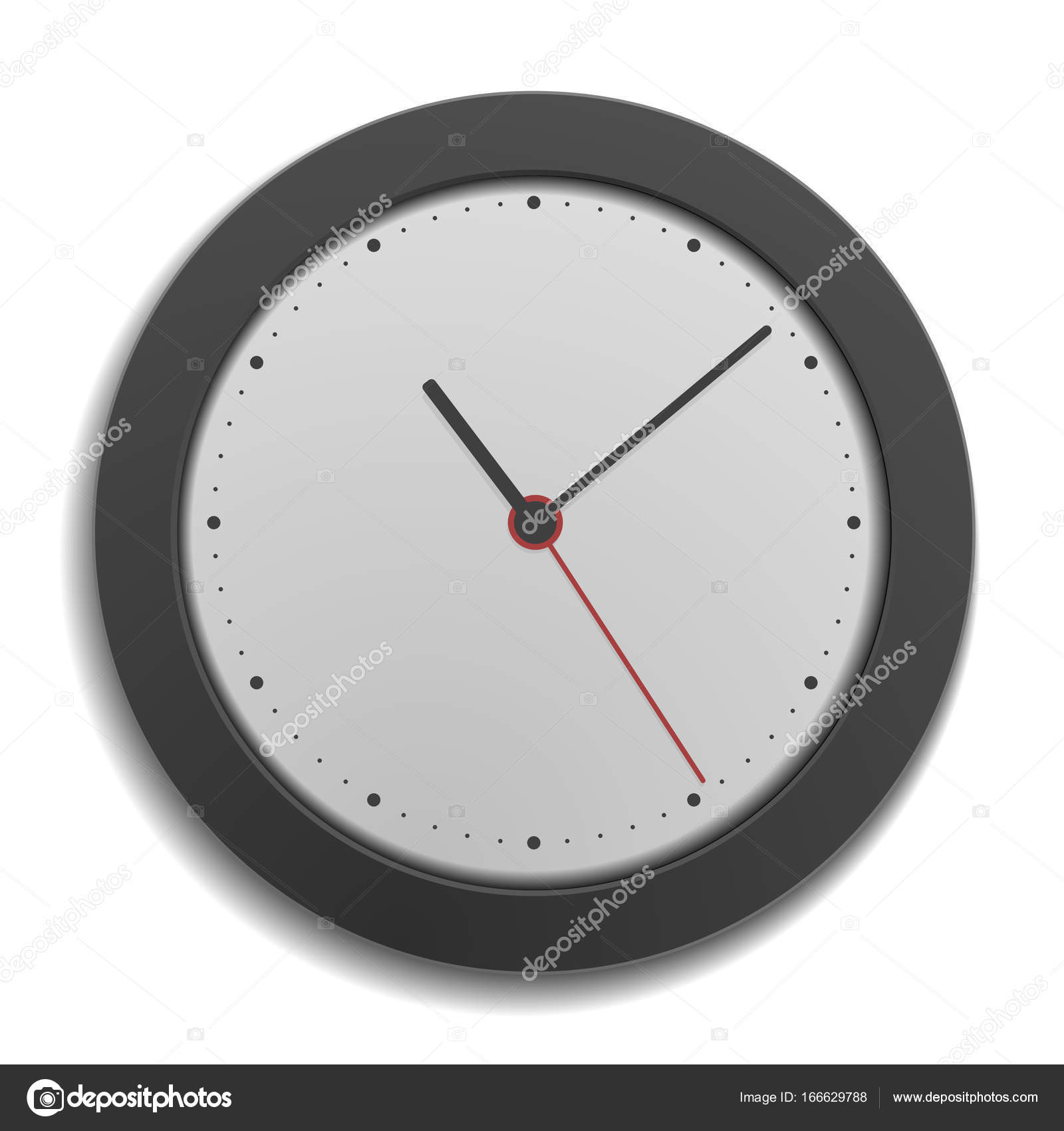 Simple modern clock Stock Vector by ©unkreatives 166629788
