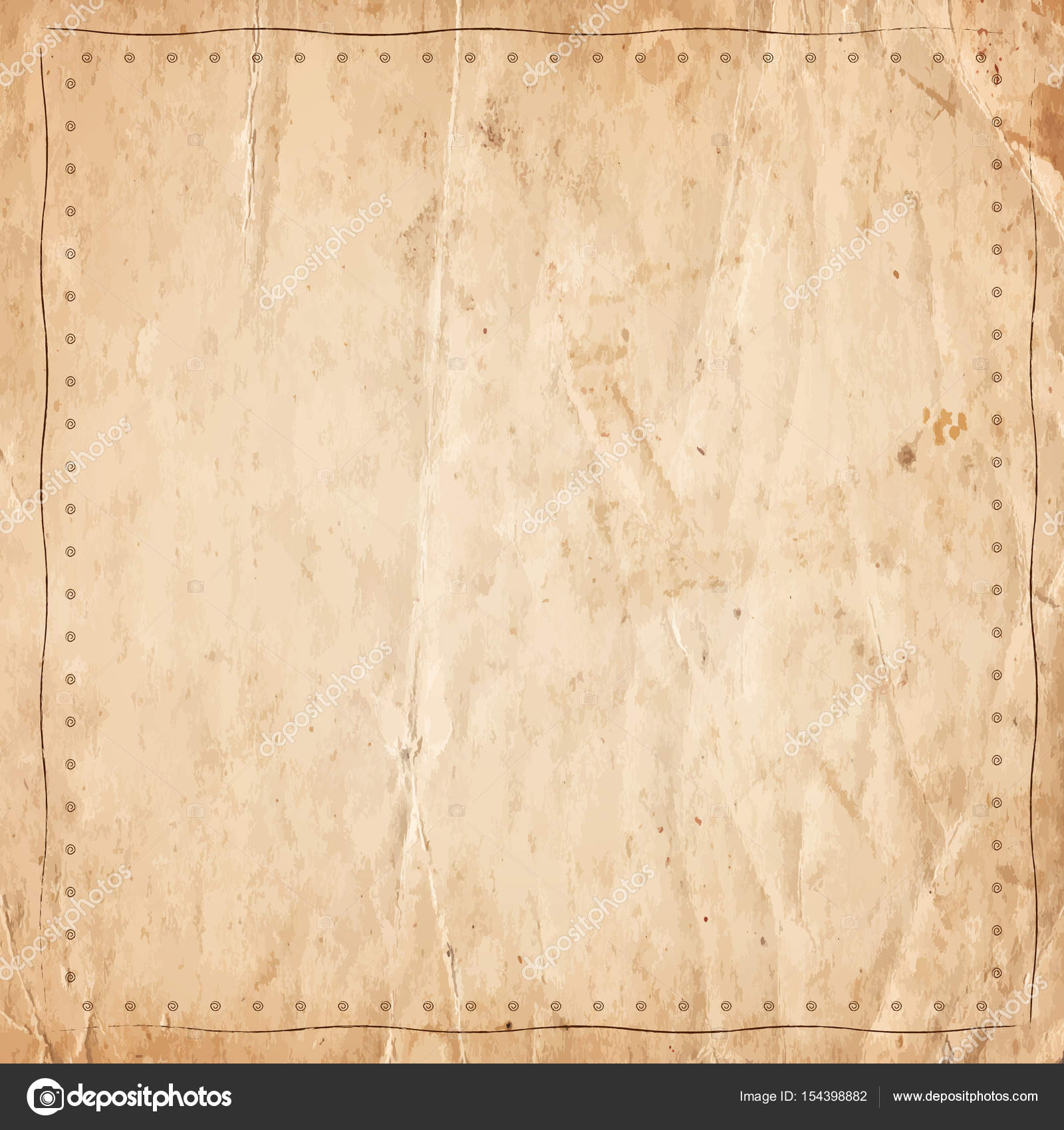 Retro vintage border on the old paper background ⬇ Vector Image by ...