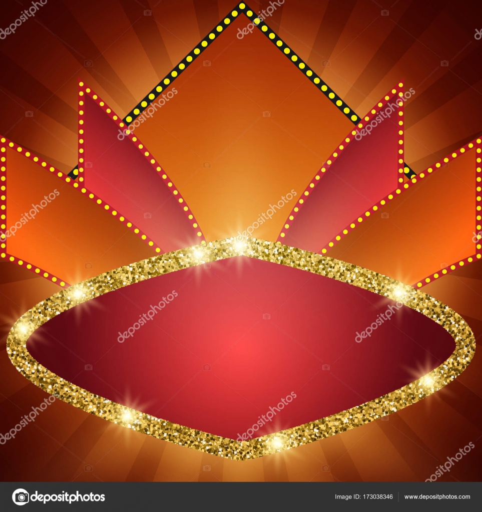 Retro stage shining sparkle banner background Stock Vector Image by ...