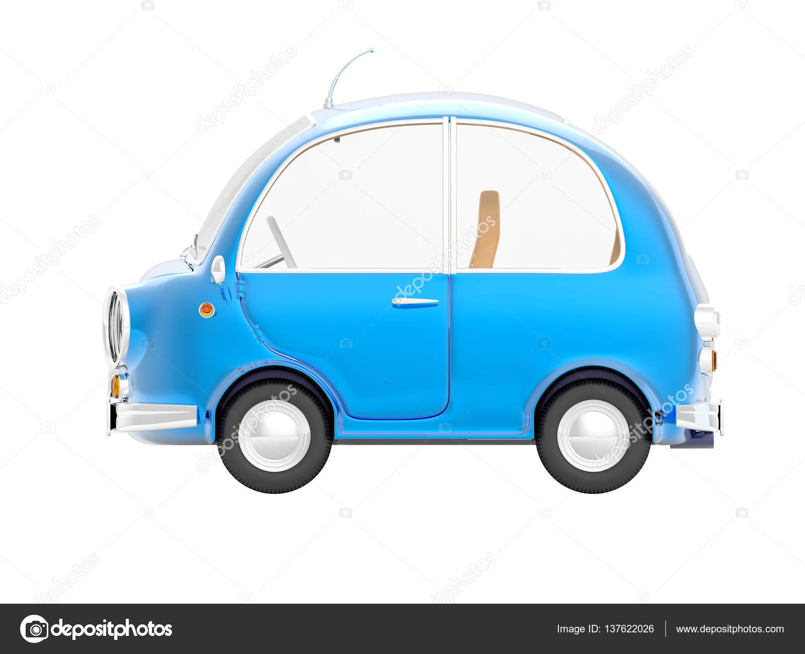 Round small car blue side — Stock Photo © ilterriorm #137622026