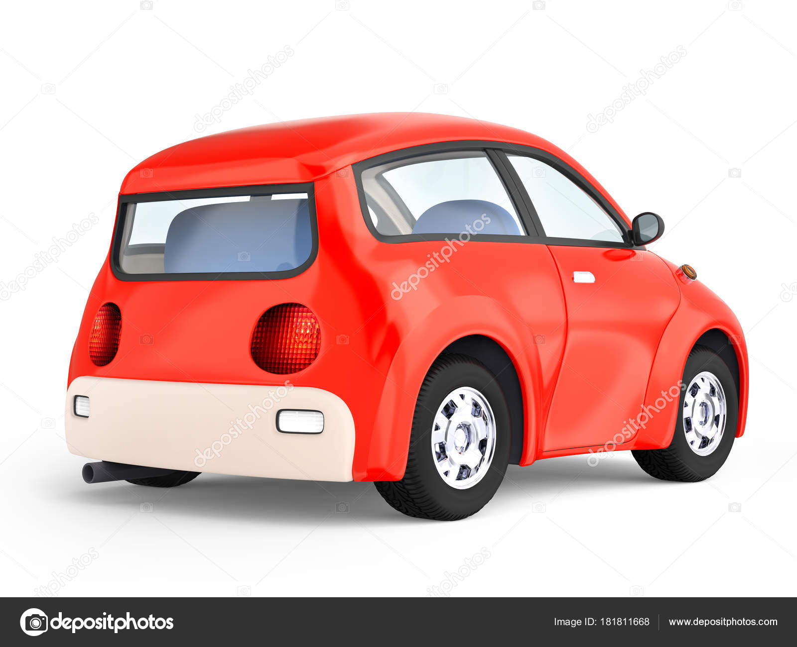 Small cute red car back — Stock Photo © ilterriorm #181811668
