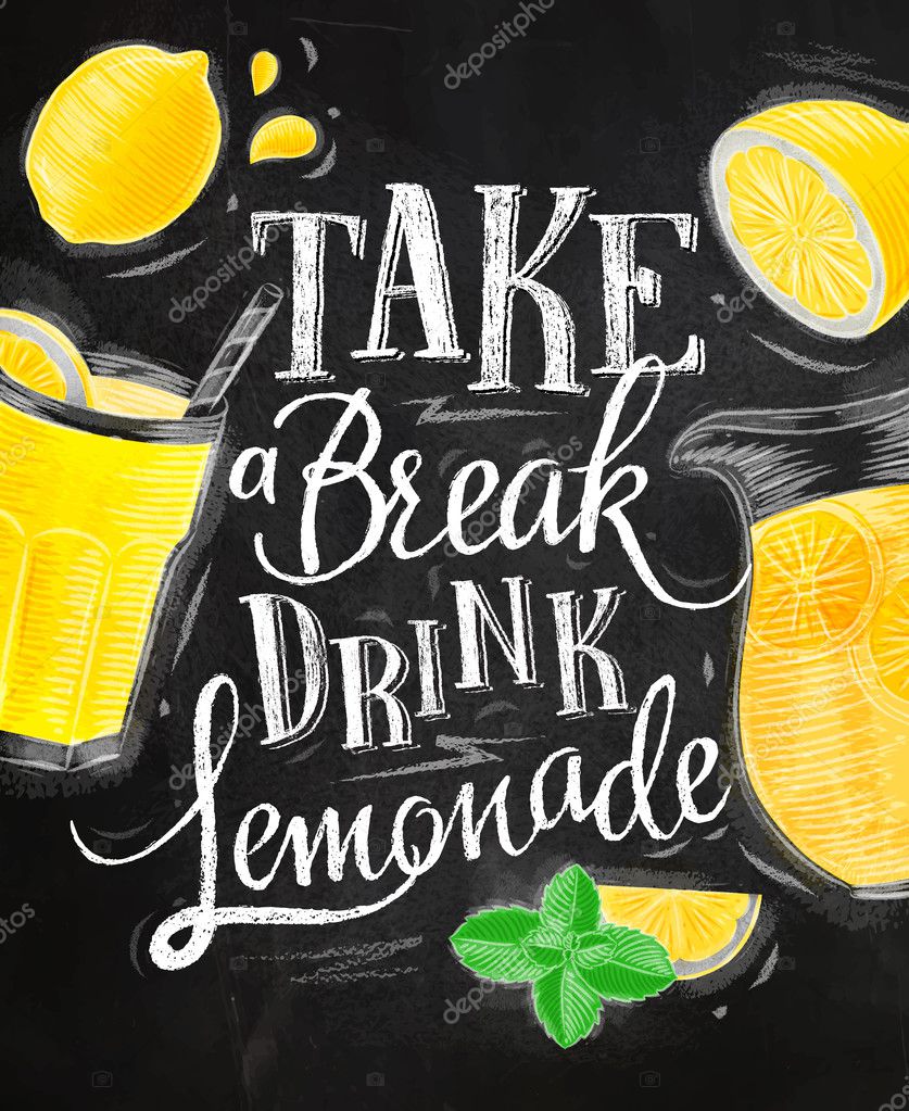 Poster lemonade chalk Stock Vector Image by ©anna42f #126185740