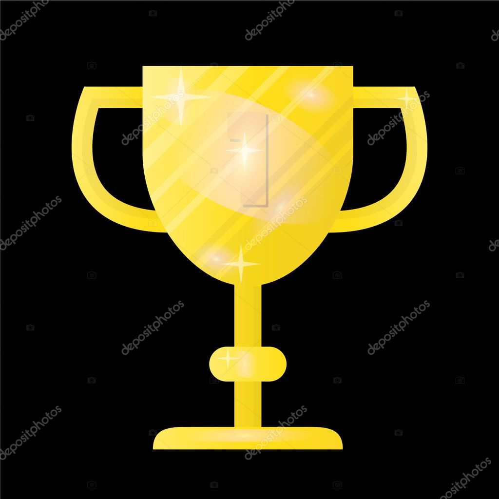 Golden trophy icon Stock Vector Image by ©Sonulkaster #126732394