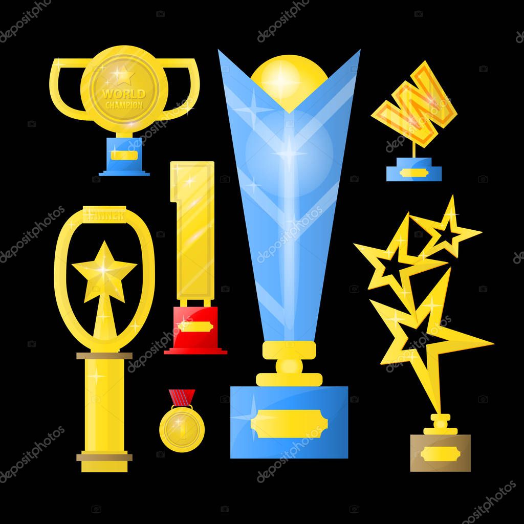 Golden Awards set Stock Vector Image by ©Sonulkaster #130238554