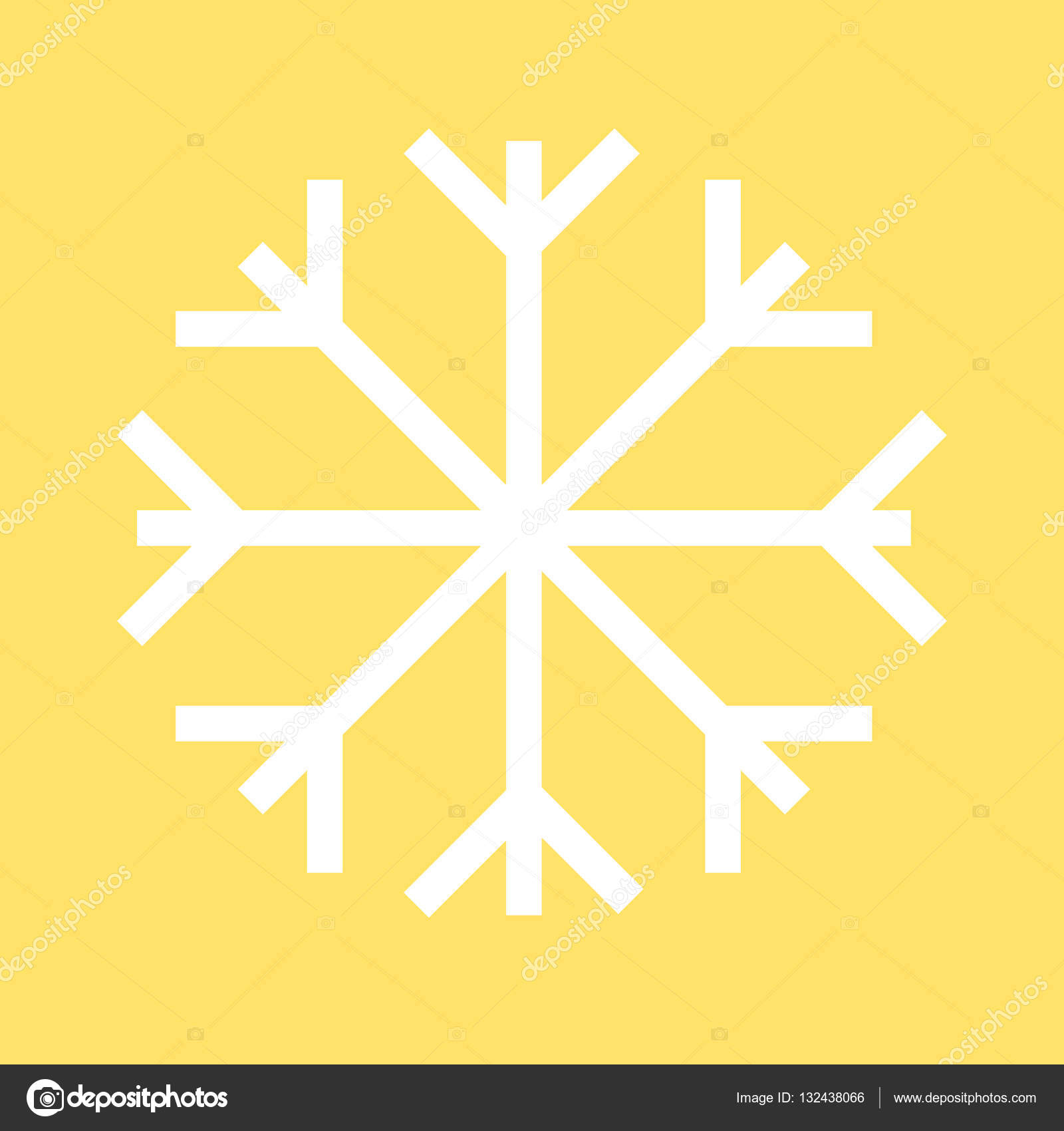 White snowflake illustration Stock Vector by ©Sonulkaster 132438066