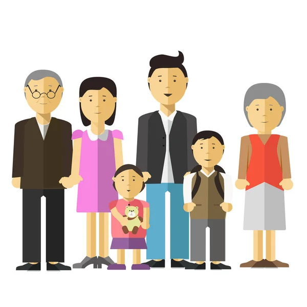 Asian Family Members Clip Art