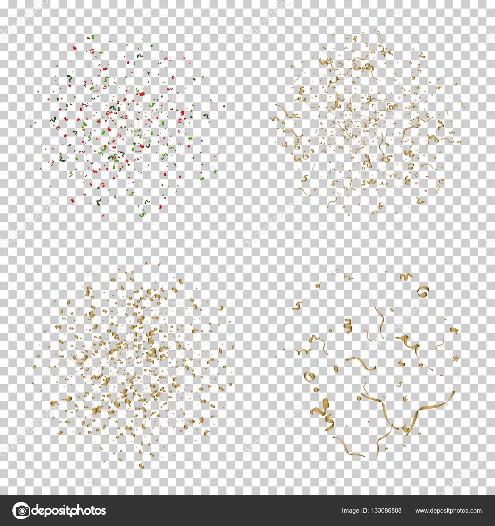 Set of bright confetti pieces ⬇ Vector Image by © Sonulkaster | Vector ...