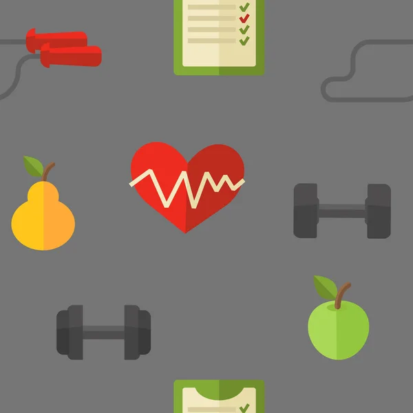 Set of pattern Healthy lifestyle Stock Vector Image by ©Sonulkaster ...