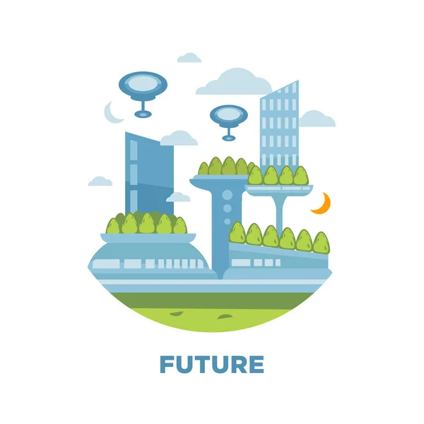 Future city landscape concept Stock Vector Image by ©Sonulkaster #138350916