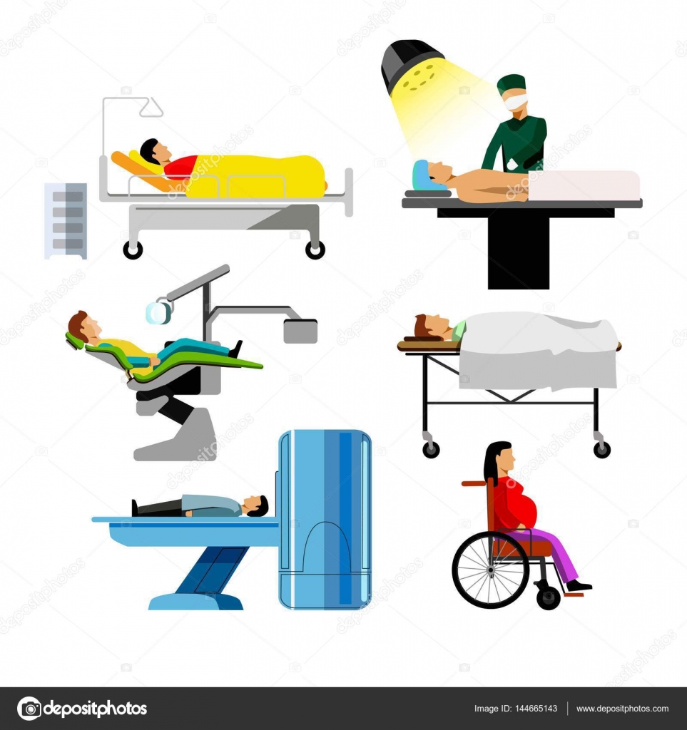 Hospital patients icons set Stock Vector Image by ©Sonulkaster #144665143