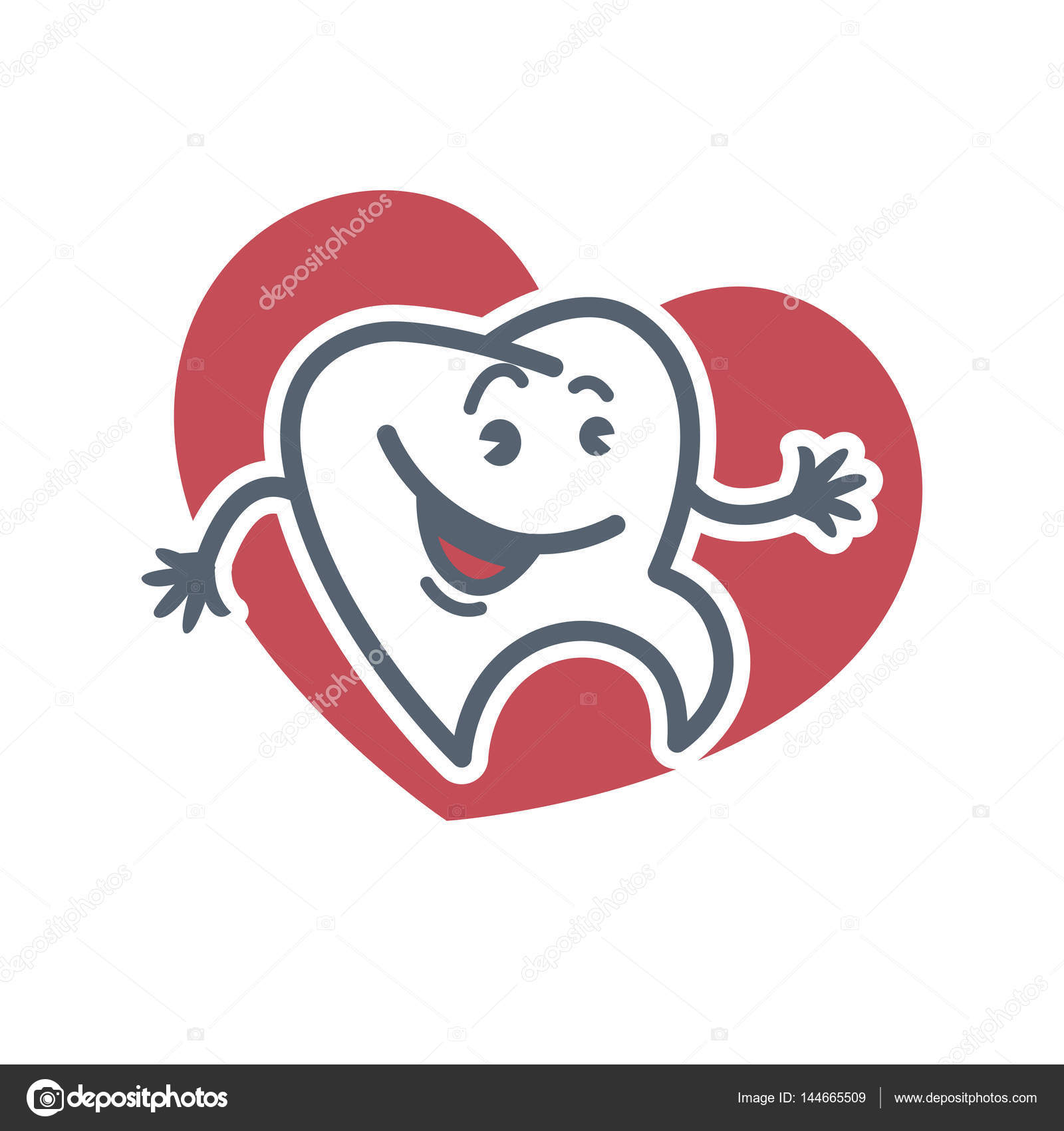 Cartoon Tooth Icon — Stock Vector © Sonulkaster 144665509