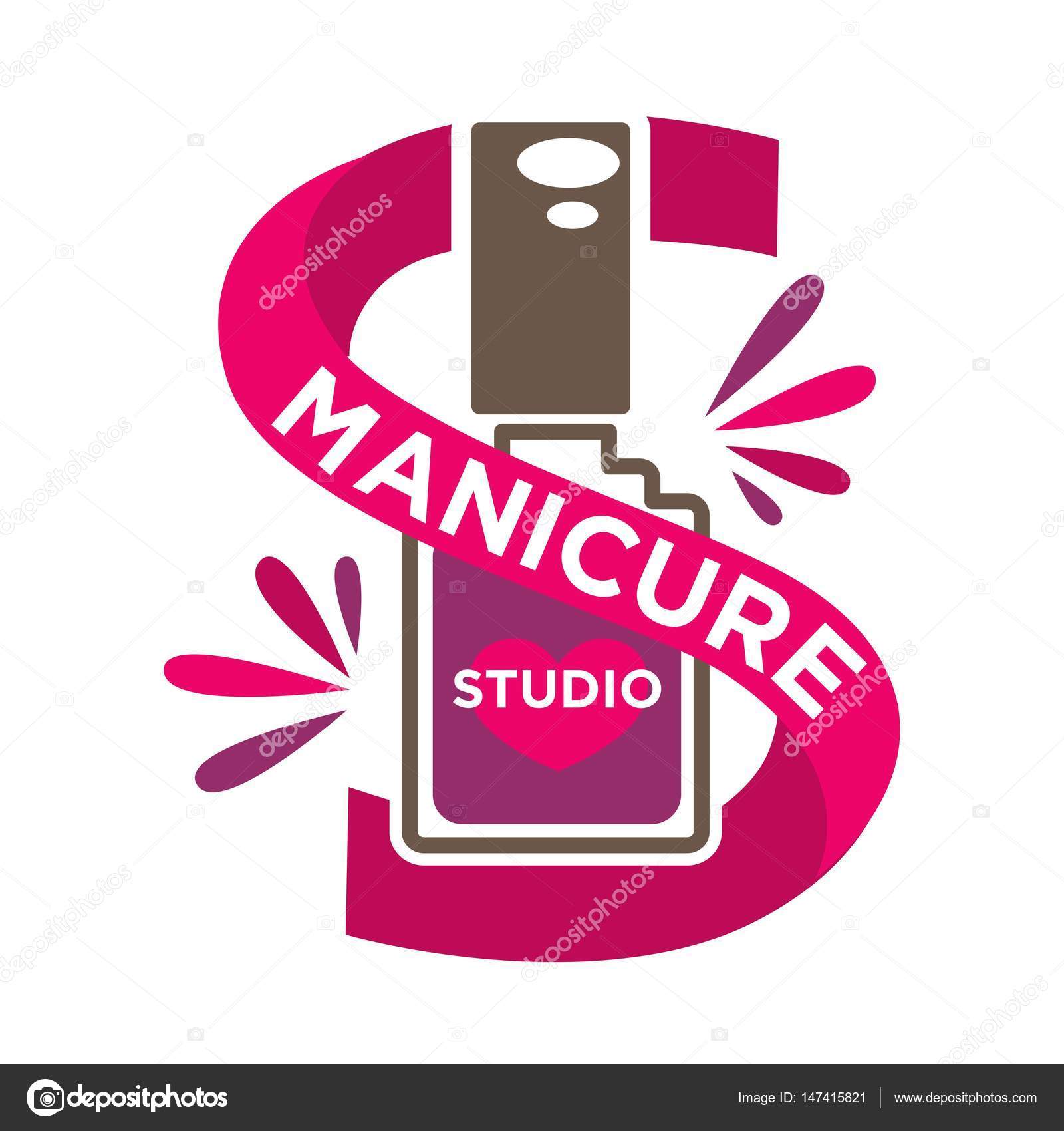 Bright manicure studio label Stock Vector Image by ©Sonulkaster #147415821