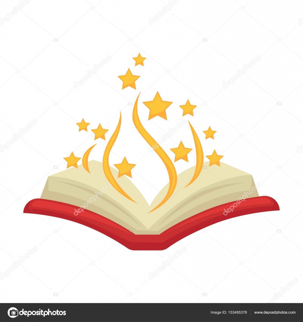 Colorful Open Book Clip Art