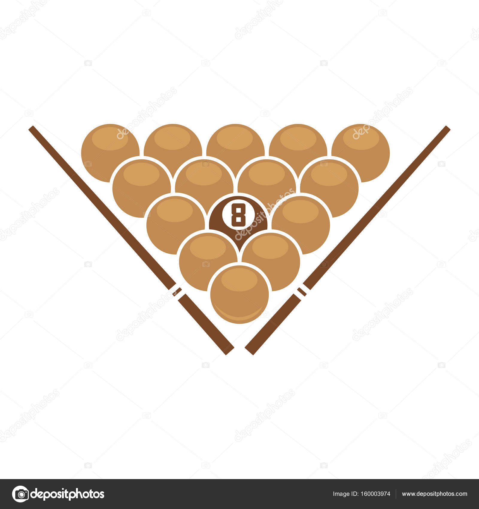Eight ball in triangle Stock Vector Image by ©Sonulkaster #160003974