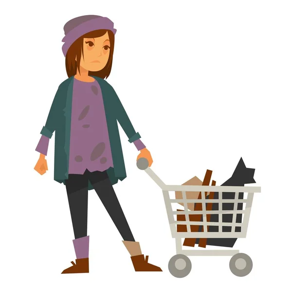 Homeless woman Vector Art Stock Images | Depositphotos