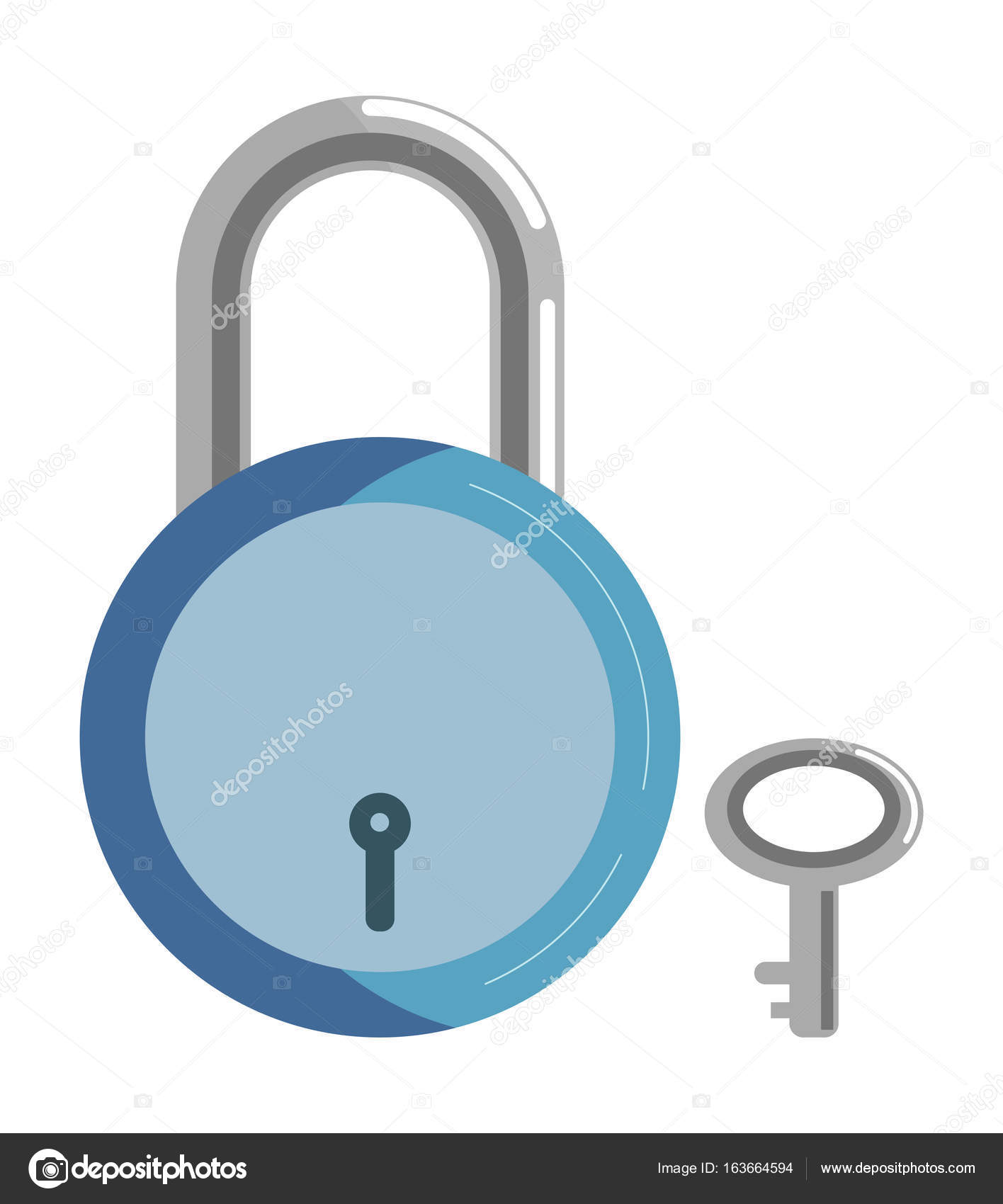 Simple metal lock Stock Vector by ©Sonulkaster 163664594