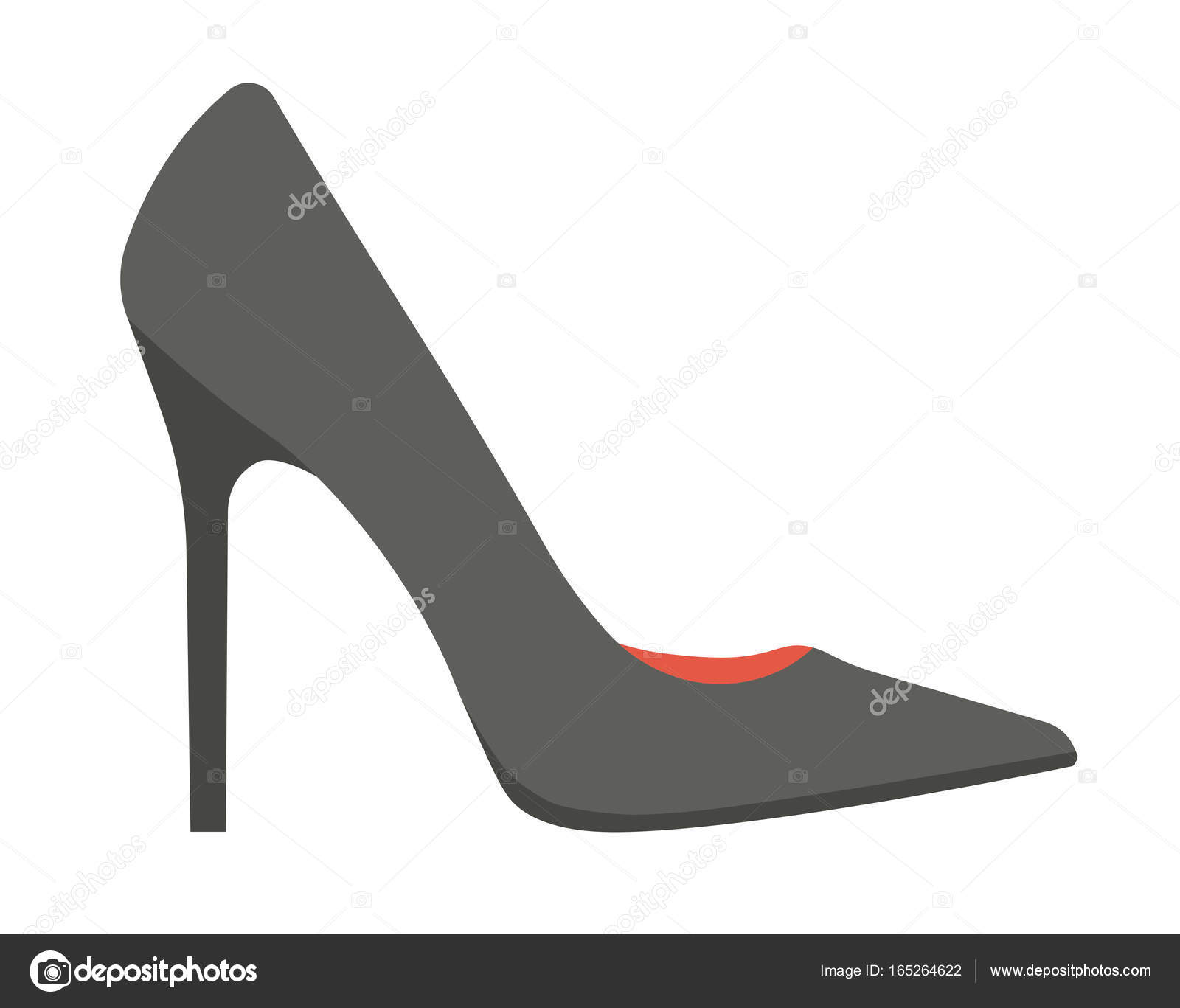 Elegant classic black stiletto shoe Stock Vector Image by ©Sonulkaster ...
