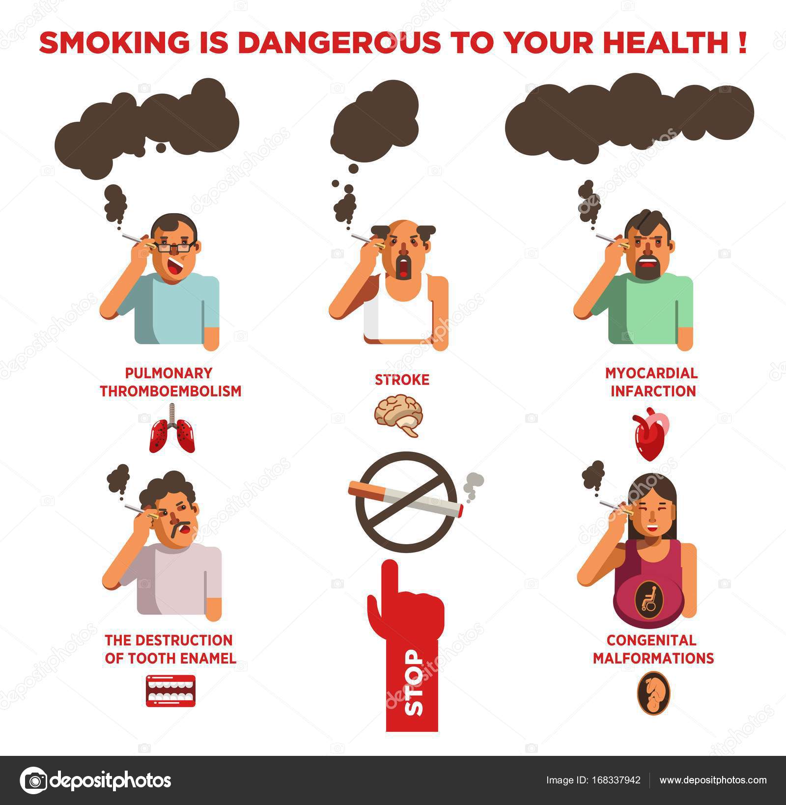 Smoking people icons Stock Vector Image by ©Sonulkaster #168337942