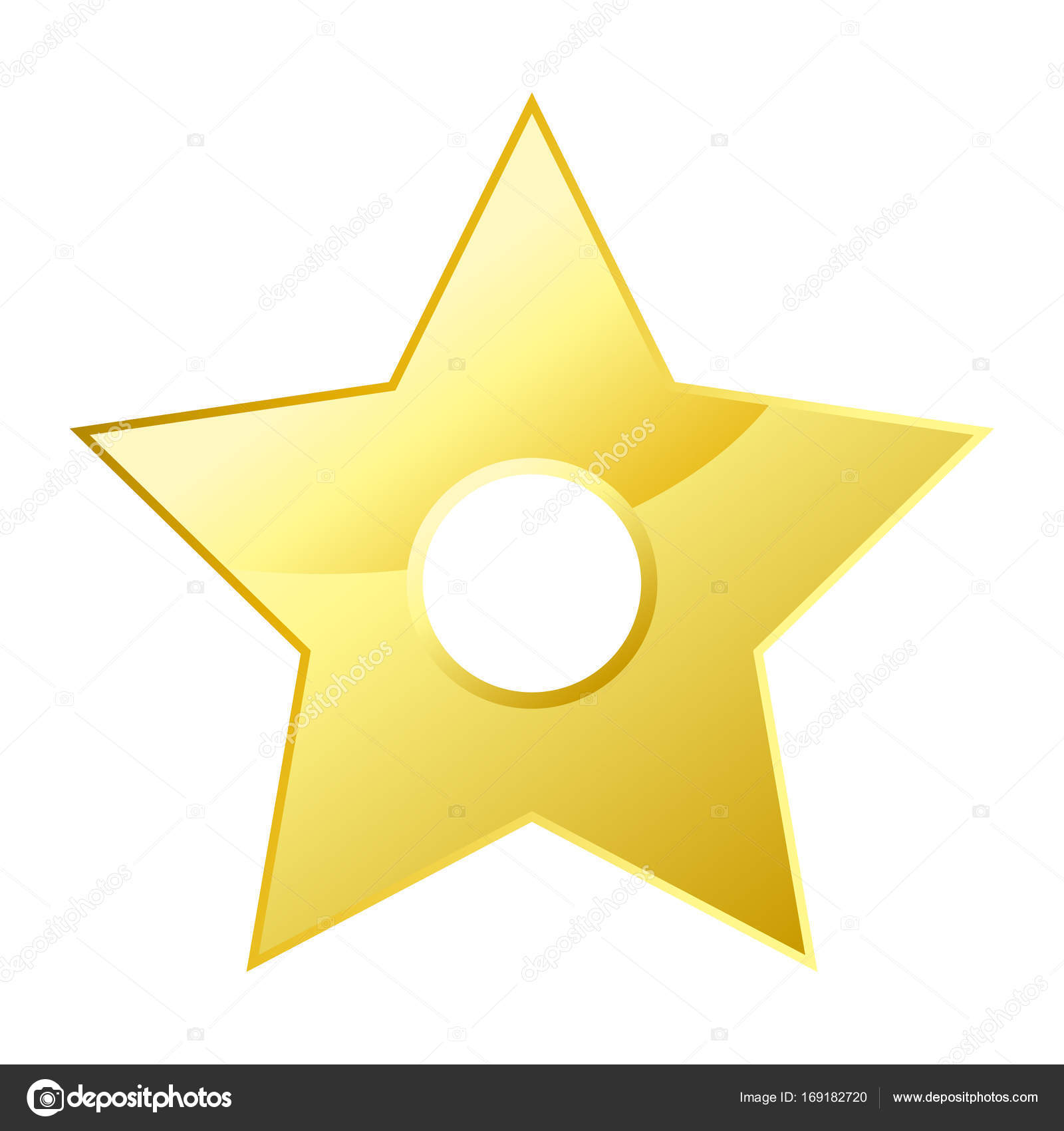 Golden five-pointed star Stock Vector Image by ©Sonulkaster #169182720