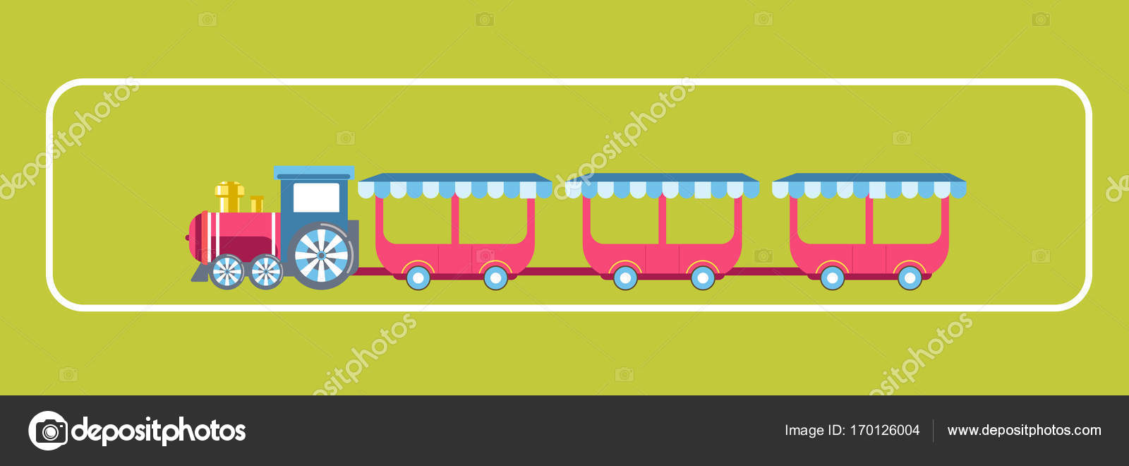Kid train carousel Stock Vector Image by ©Sonulkaster #170126004