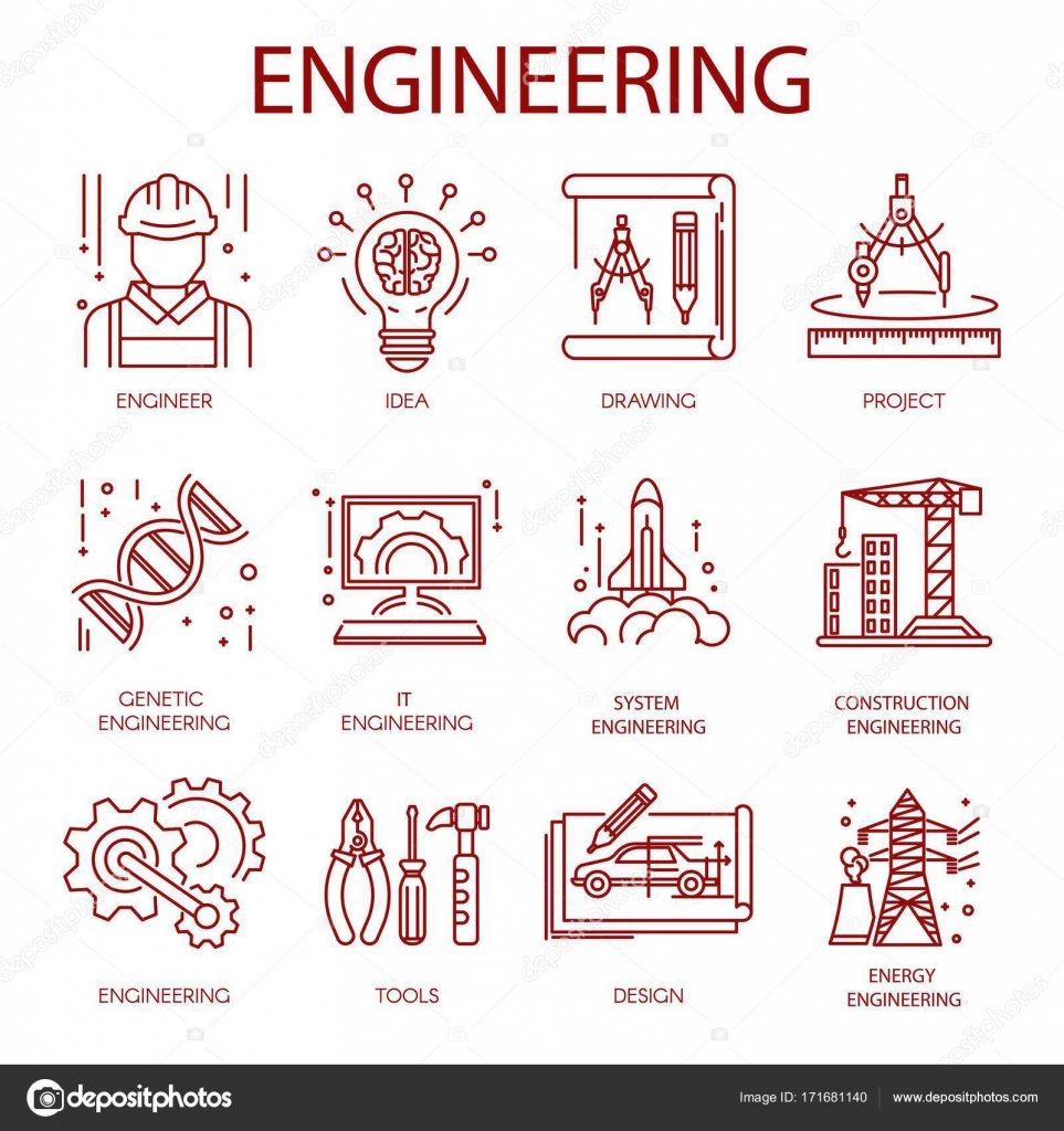 Engineering icons for construction building Stock Vector Image by ...