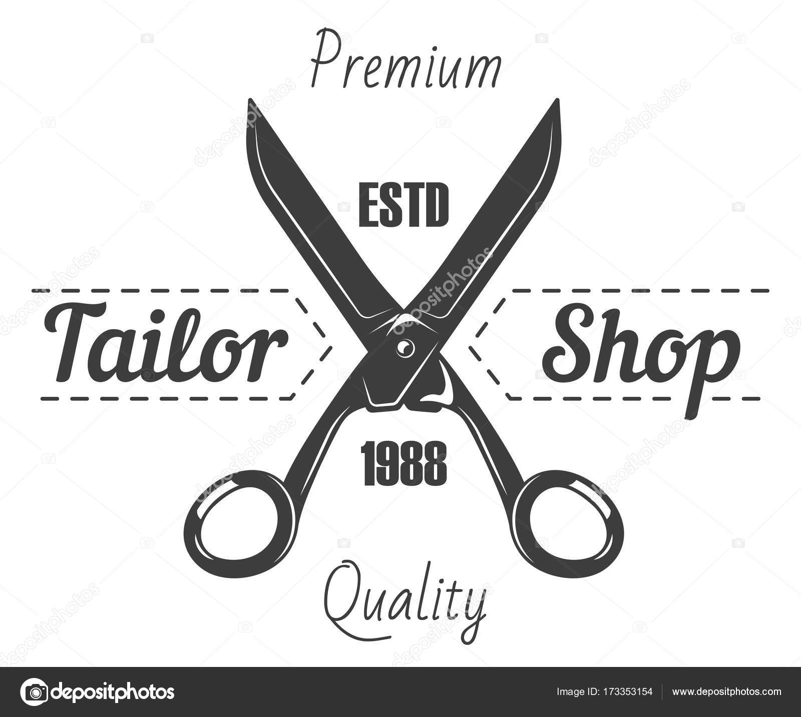 Tailor shop logo — Stock Vector © Sonulkaster #173353154
