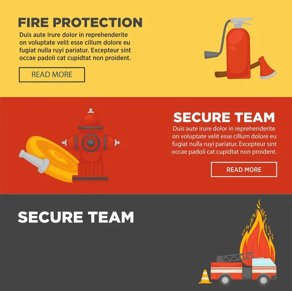 Fire protection and firefighter team of fire secure protection web ...