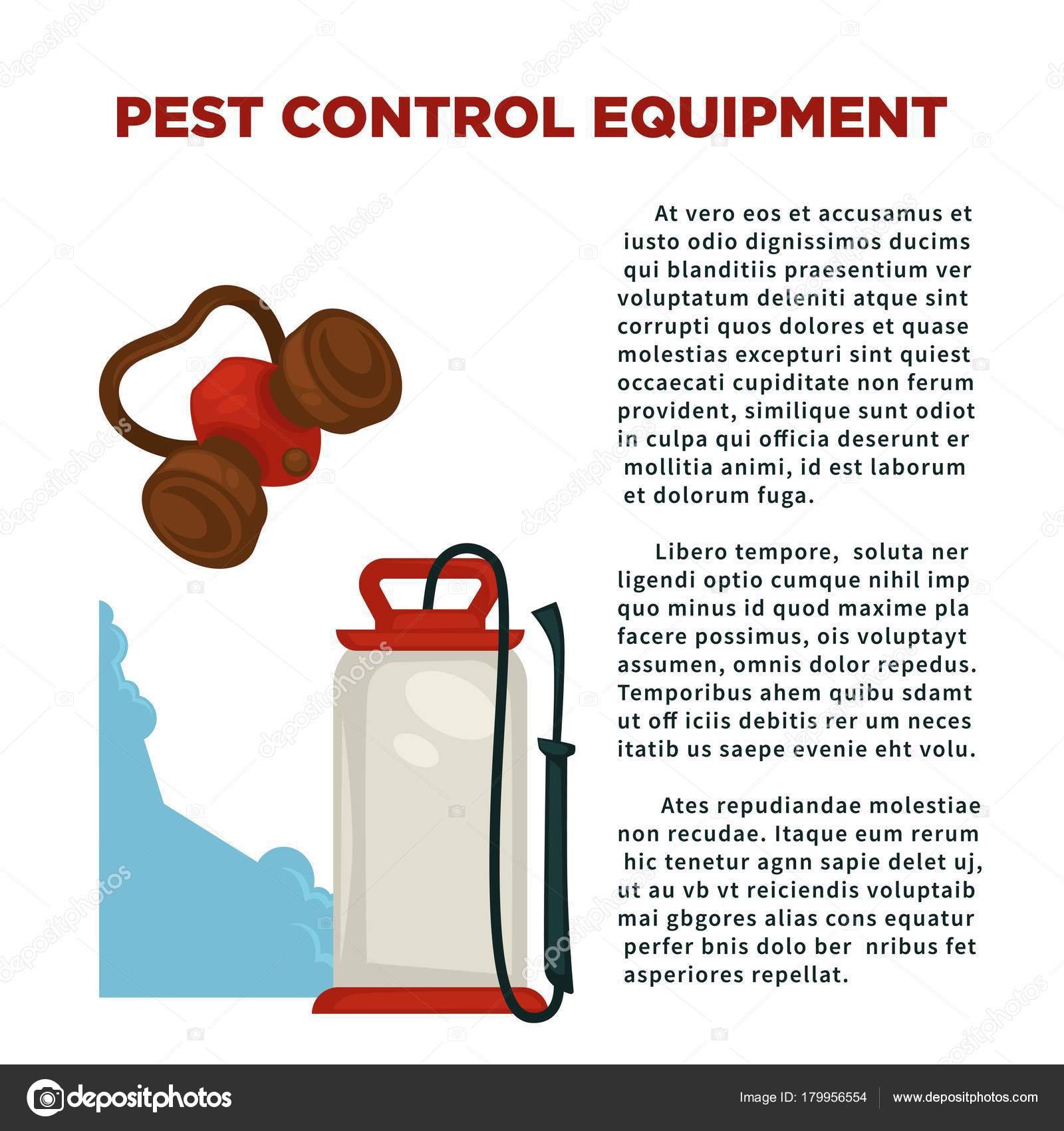 Pest Prevention Means Informative Poster Sample Text Spray Bottle ...