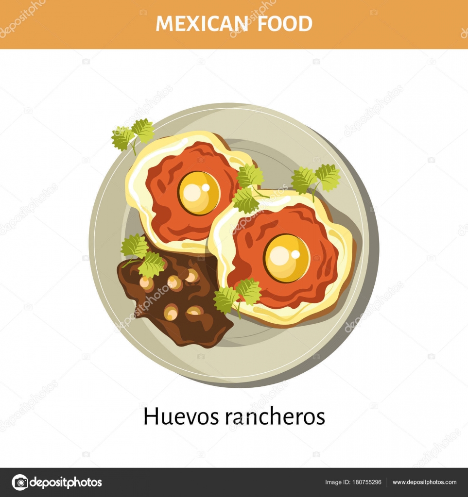 Delicioso Huevos Rancheros Plato Comida Tradicional Mexicana ...