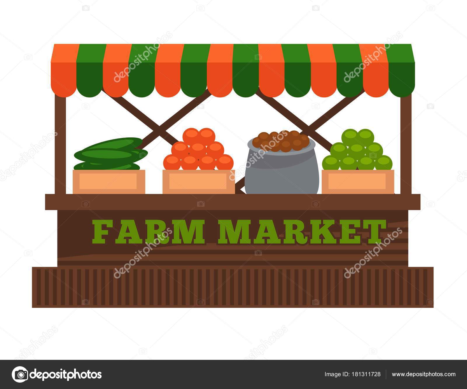 Farmers Market Stand Icon