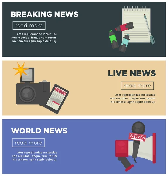 Breaking News Poster Anchorman Broadcast Reporter Journalist Work ...