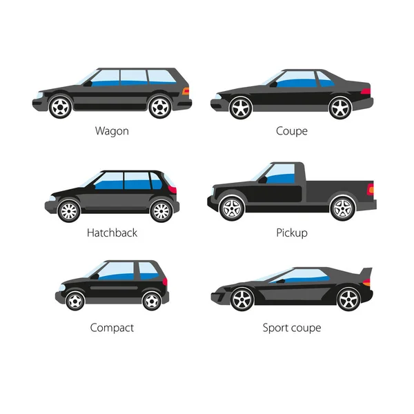 Different car types icons set — Stock Vector © Sonulkaster #122879238