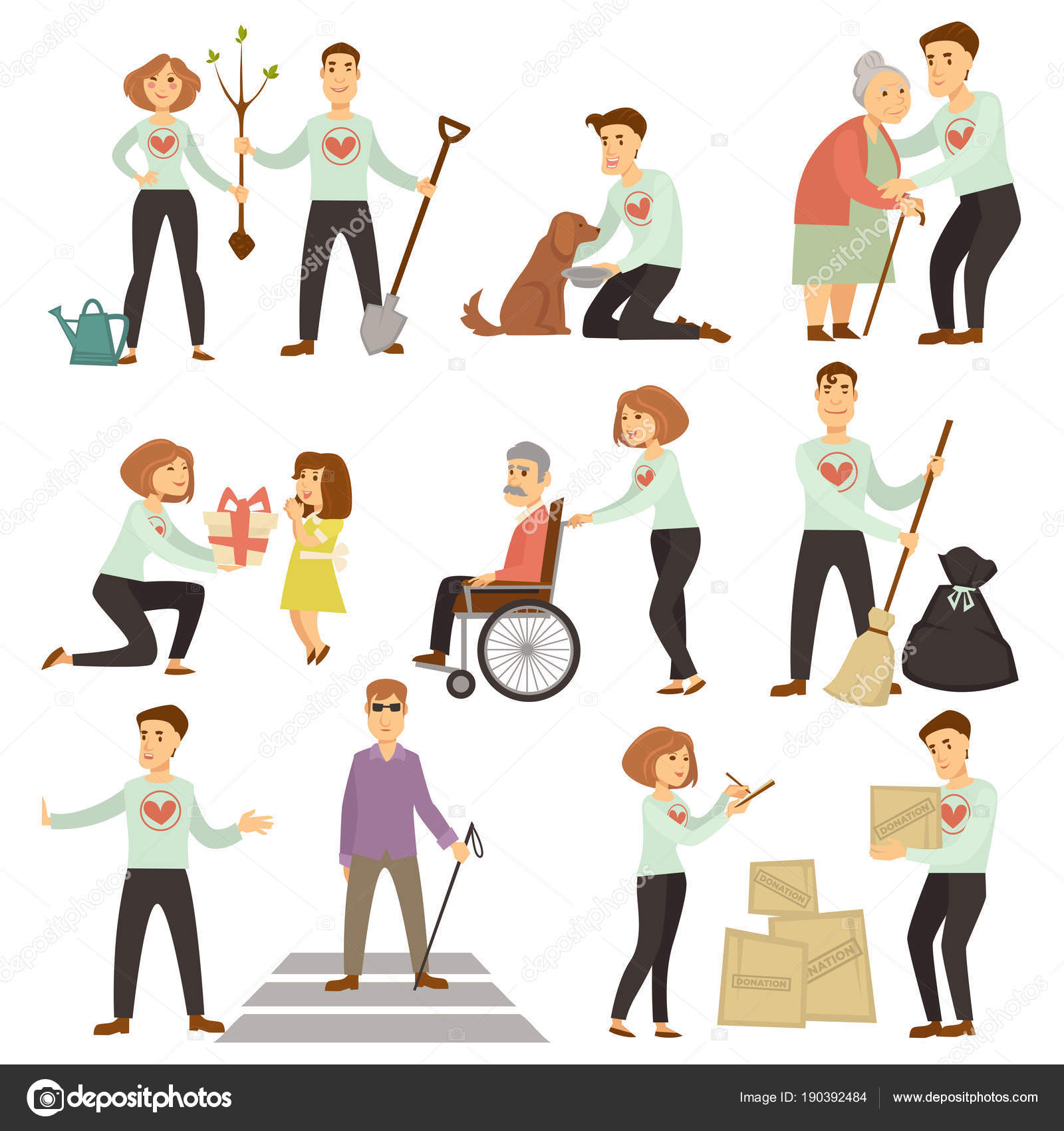 Caring For Others Cartoon