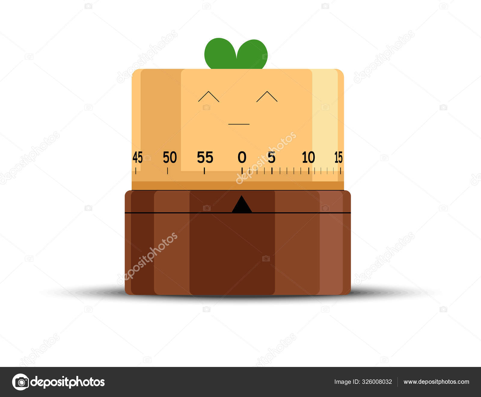 Digital vegetable shaped kitchen timer of tan and brown color Stock ...