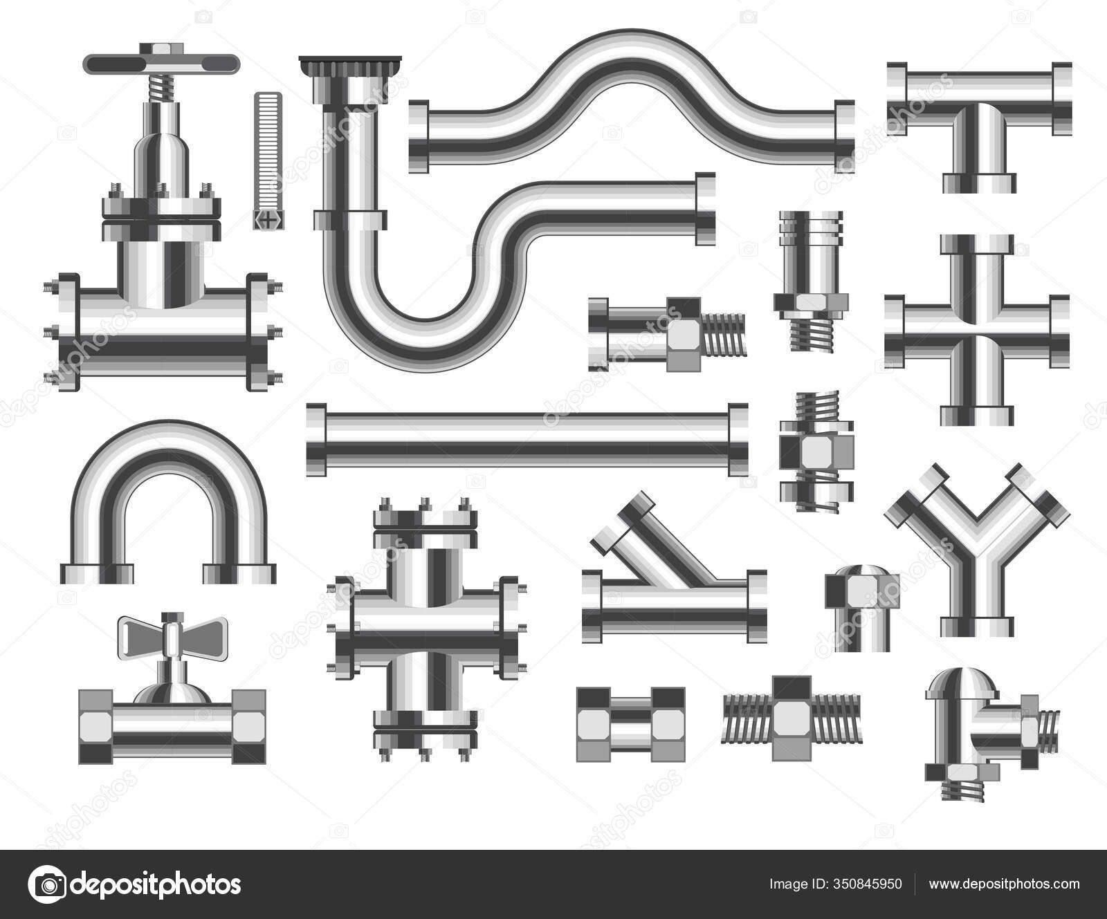 Plumbing Pipes Vector