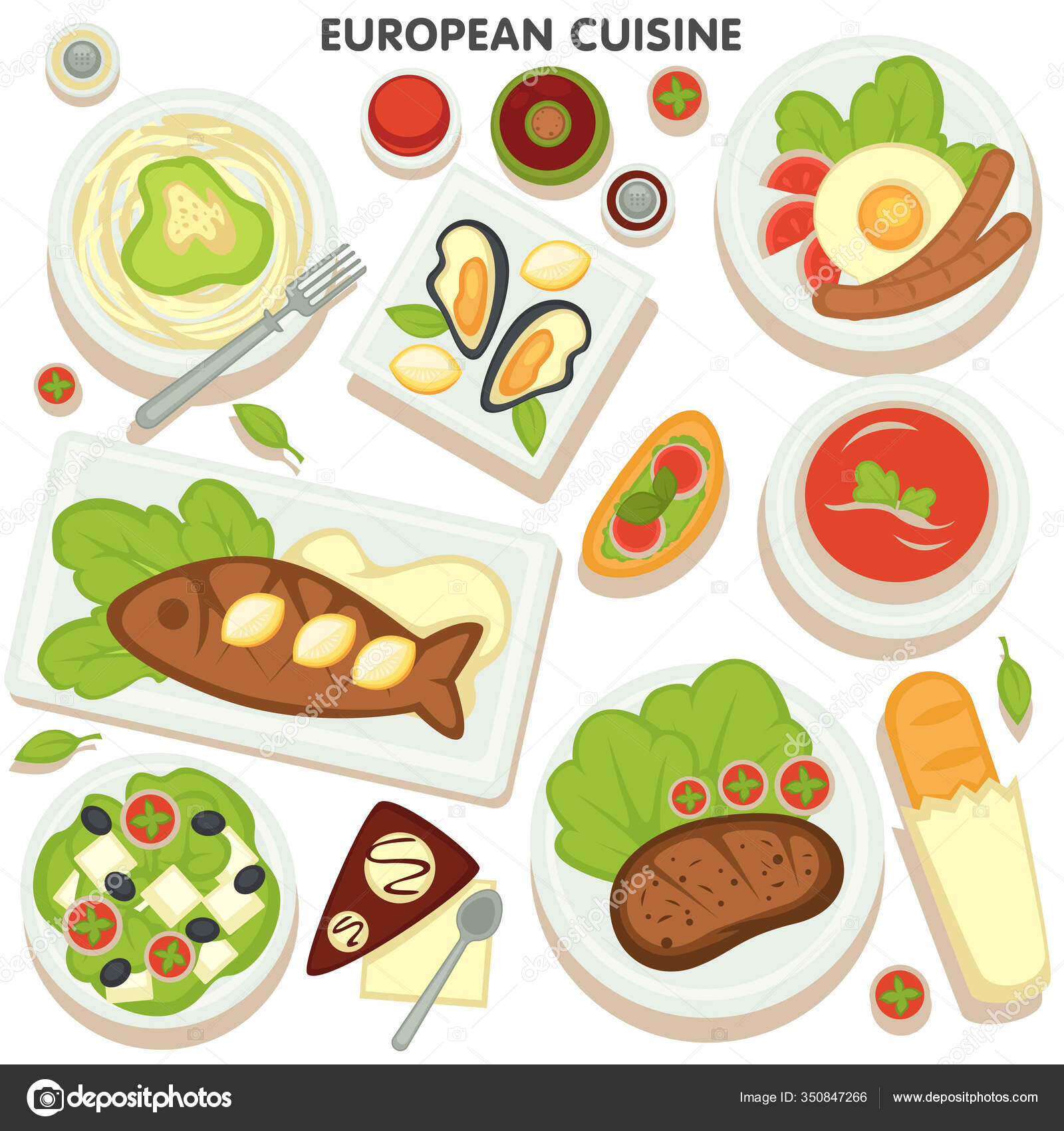 Collection Traditional Dishes European Countries Recipes Europe Fried ...