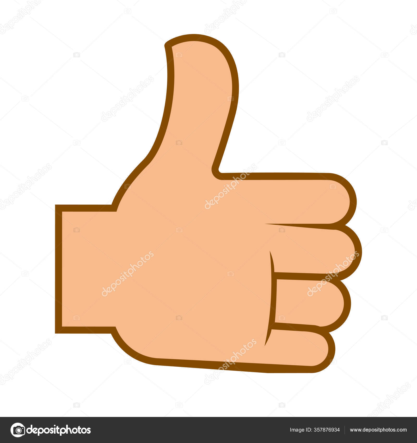 Symbole Du Pouce Levé