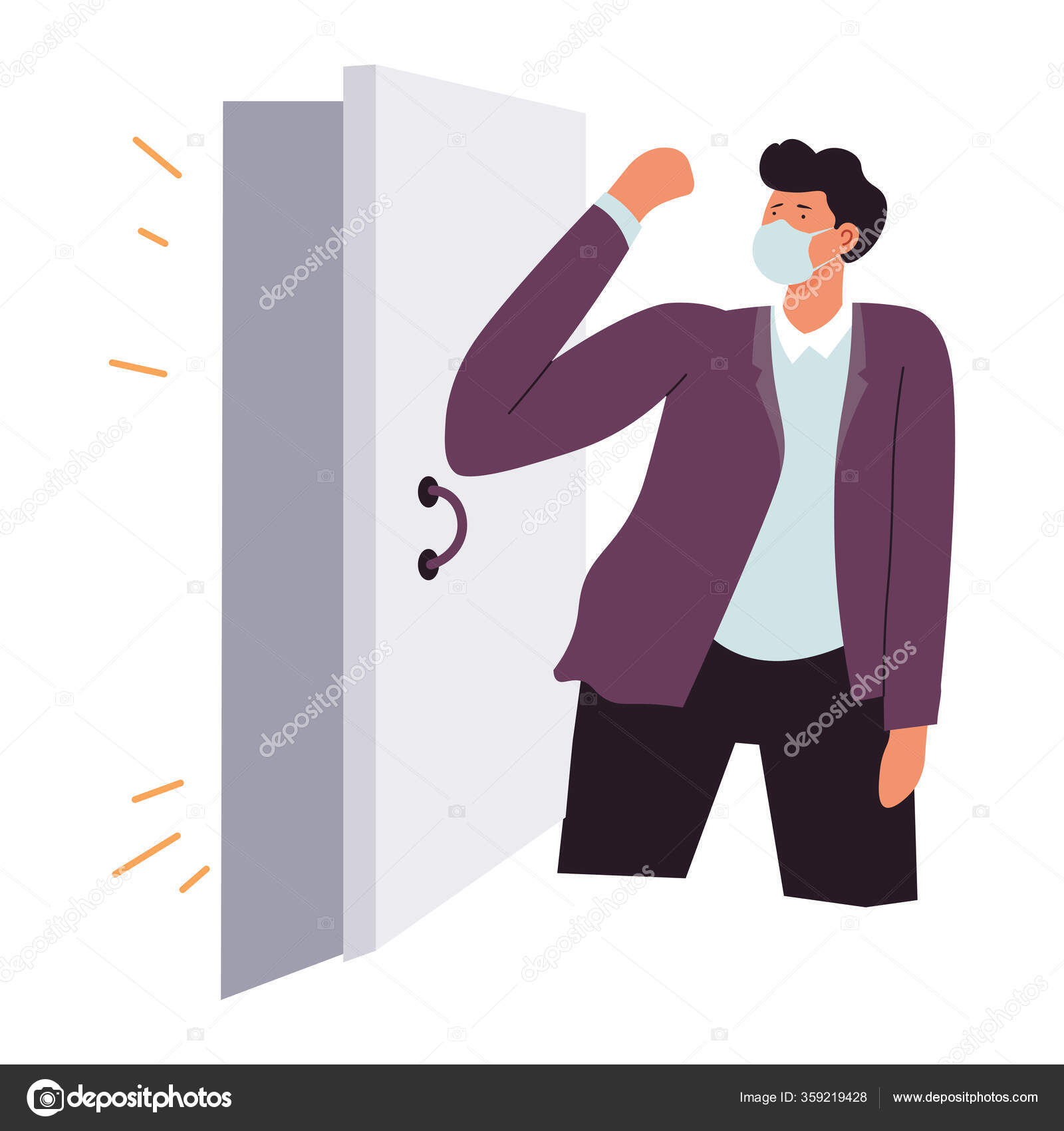 Avoid touching objects and surfaces with bare hands Stock Vector Image ...
